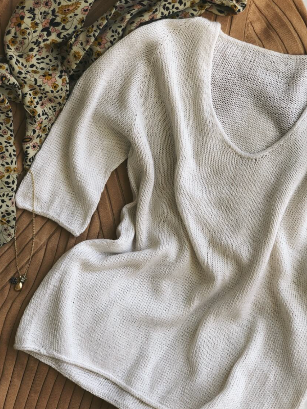 PetiteKnit -Cumulus Tee neuleohje – WoolWomen
